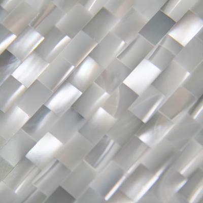 Chine Le revêtement mural naturel Trochus Shell de coquille de mer décorant le panneau de mur ajustent le morceau 6x9mm à vendre