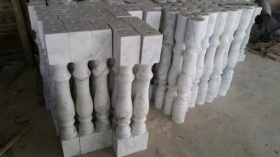 Chine Balustrades de marbre blanches de marbre de balustre de marbre de la Chine Carrare de balustrade de Guangxi de balustrades à vendre