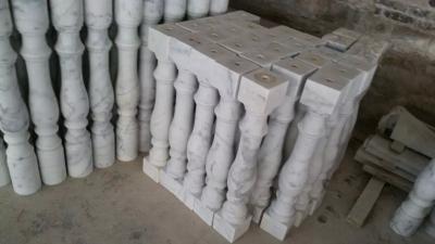 Chine Balustrades de marbre blanches de marbre de balustre de marbre de la Chine Carrare de balustrade de Guangxi de balustrades à vendre