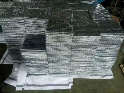 China Black Slate Mosaic Stone Mosaic Black Slate Wall Mosaic Natural Slate Floor Mosaic Pattern for sale