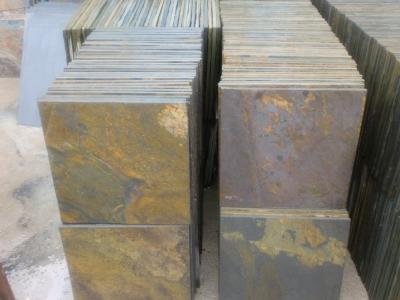 Chine L'ardoise multicolore de la Chine couvre de tuiles le pavé d'ardoise d'allée de machines à paver d'ardoise rouillée de rouille à vendre