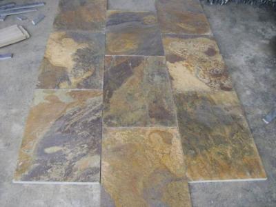 China China Multicolor Slate Walkway Pavers Rusty Slate Wall Tiles Rust Slate Patio Stones for sale
