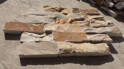 China Yellow Quartzite Field Stone Natural Quartzite Stone Cladding Quartzite Corner Stone for sale