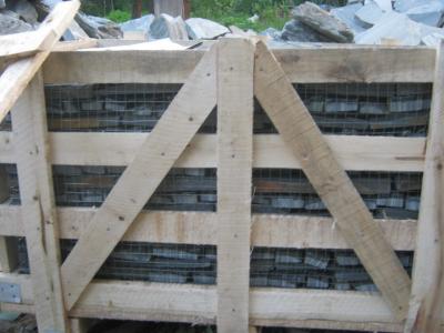 China Rostiger Schiefer-Feld-Stein-Mehrfarbenschiefer-gelegentliche Steinfurnier-blattschiefer-Stein-Umhüllung zu verkaufen