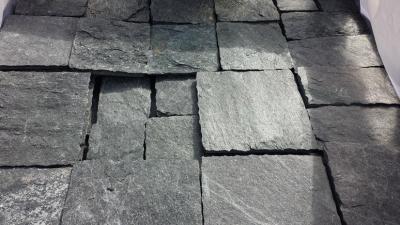 China Black Quartzite Tiles Natural Quartzite Stone Wall Cladding Quartzite L Corner Stone for sale