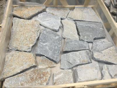 China Little Tumbled Blue Quartzite Random Flagstone Irregular Flagstone Crazy Stone Flagstone Walkway for sale