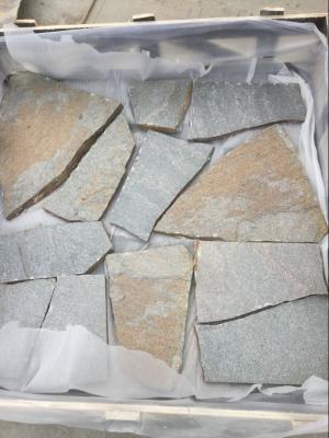 China Rustic Quartzite Random Flagstone Landscaping Stones Crazy Stone Irregular Flagstone for sale