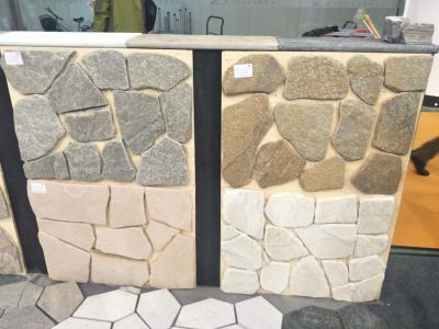 China Tumbled Rustic Quartzite Random Flagstone Irregular Flagstone Wall Landscaping Stones for sale