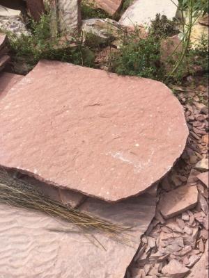 China Red Sandstone Random Flagstone Irregular Flagstone Crazy Stone Flagstone Patio for sale