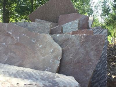 China Red Sandstone Random Flagstone Irregular Flagstone Crazy Stone Flagstone Patio for sale
