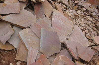 China Rote Schiefer-gelegentliche Steinplatte-unregelmäßige Steinplatte-verrückte Steinschiefer-Steinplatte-Straßenbetoniermaschinen zu verkaufen