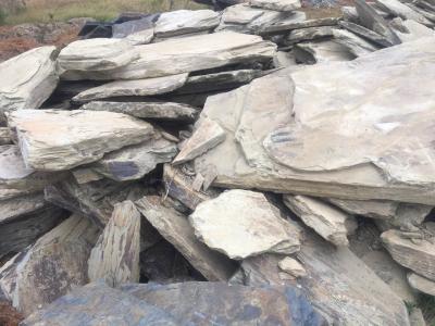 China Earth Yellow Slate Random Flagstone Irregular Random Stone Landscaping Stones for sale