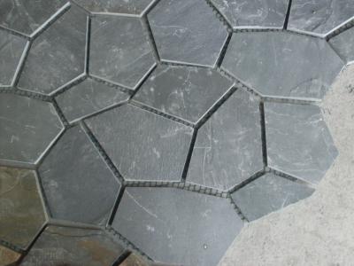 Chine Le patio noir de machines à paver de passage couvert de dalle d'ardoise lapide le mur de dalle de plancher aménageant des pierres en parc à vendre