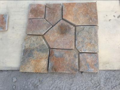 Chine Dalle rustique de quartzite parquetant la pierre en pierre naturelle de mur de dalle de quartzite de machines à paver à vendre