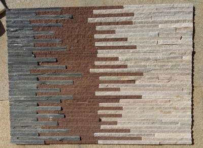 China Multicolor Natural Stone Waterfall Shape Ledgestone,Real Stone Panel,Thin Stone Veneer for Wall for sale