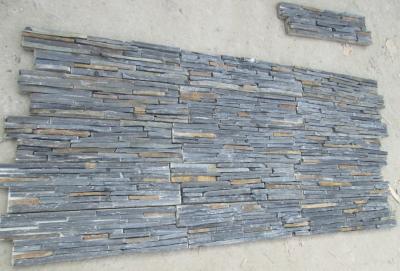 China Slim Strip Rusty Slate Ledgestone, Slate Cemented Culture Stone,Thick Real Stacked Stone for Wall for sale