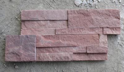 Chine Le panneau en pierre plaqué vert de la quartzite S, pierre plaquée d'intérieur de culture de S, S extérieur 18x35 plaqué a empilé la pierre à vendre