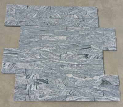 Chine Pierre de culture de granit de la Chine Juparana, grain multicolore Ledgestone, pierre empilée par granit gris, revêtement en pierre, placage en pierre à vendre