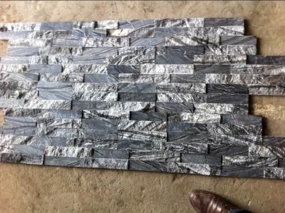 Chine Le ledgestone de marbre de forêt noire, revêtement en pierre de marbre en bois noir, marbre noir a empilé la pierre en pierre et de marbre de culture à vendre