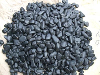 Chine Pierres noires polies de caillou, pierres noires de pavé, pierres noires de rivière, cailloux de rivière de pavé, aménageant des cailloux en parc à vendre