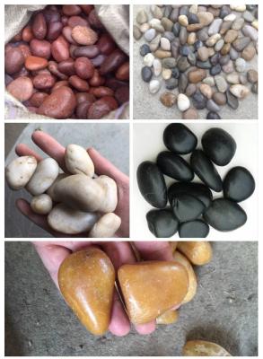 Chine Pierres noires polies de caillou, pierres noires de pavé, pierres noires de rivière, cailloux de rivière de pavé, aménageant des cailloux en parc à vendre