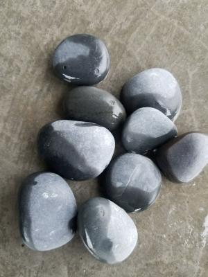 Chine Pierres noires lavées à l'eau de caillou, pierres noires de pavé, pierres noires de rivière, cailloux de rivière de pavé, aménageant des cailloux en parc à vendre