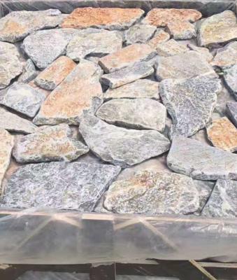 China New Oyster Quartzite Random Flagstone,Quartzite Irregular Flagstone,Crazy Stone,Landscaping Random Tumbled Stone for sale