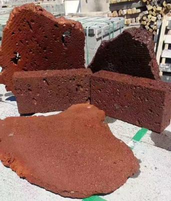 China Rot/Brown-Lava-Stein-gelegentliche Steinplatten, Lava-unregelmäßige Steinplatten, Basalt-verrückte Steine, Lava-gelegentliche Steine zu verkaufen
