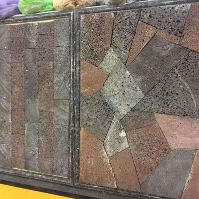 China Rot/Brown-Lava-Stein-gelegentliche Steinplatten, Lava-unregelmäßige Steinplatten, Basalt-verrückte Steine, Lava-gelegentliche Steine zu verkaufen