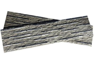 Chine Panneaux en pierre de marbre noirs, forme noire Ledgestone, panneaux de mur de marbre, revêtement en pierre noir de cascade d'onyx à vendre