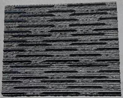 Chine Panneaux en pierre de marbre noirs, forme noire Ledgestone, panneaux de mur de marbre, revêtement en pierre noir de cascade d'onyx à vendre
