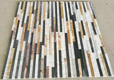 China Slate Quartzite Sandstone Mini Stacked Stone,Natural Waterfall Shape Ledgestone,Stone Wall Cladding for sale