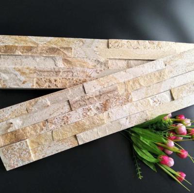 China New Yellow Slate Stacked Stone,Yellow Stone Cladding,Slate Culture Stone,Thin Stone Veneer,Ledgestone for sale