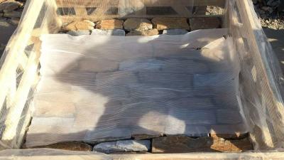 China Piedra de campo rústica/azul de la cuarcita, chapa de la piedra de campo de la cuarcita, Ledgestone flojo natural, revestimiento de piedra al azar en venta