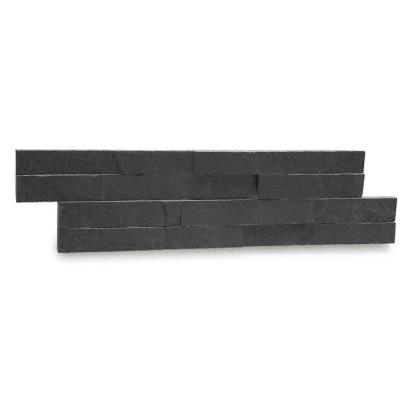 China Piedra apilada pizarra partida de la cara, revestimiento negro rajado de la piedra de la pizarra, chapa de piedra fina, los paneles negros de la piedra de Zclad de la pizarra en venta