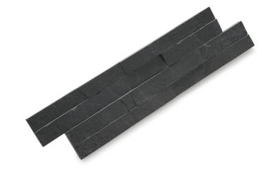 China Piedra apilada pizarra partida de la cara, revestimiento negro rajado de la piedra de la pizarra, chapa de piedra fina, los paneles negros de la piedra de Zclad de la pizarra en venta