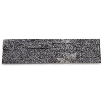 Chine Revêtement gris-foncé de pierre de granit, panneaux en pierre extérieurs/d'intérieur de granit de pierre naturelle de culture, pierre empilée à vendre