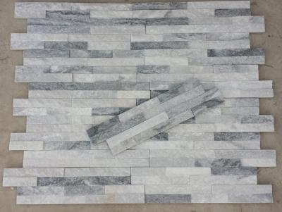 China Silver Cloud Quartzite Zclad Stacked Stone,Cloudy Grey Stone Cladding,Thin Stone Veneer,Quartzite Culture Stone for sale