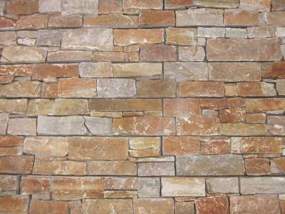 Chine Ciment soutenu par pierre empilé par quartzite jaune, panneau de pierre de Zclad, revêtement en pierre naturel, placage extérieur de pierre de mur à vendre