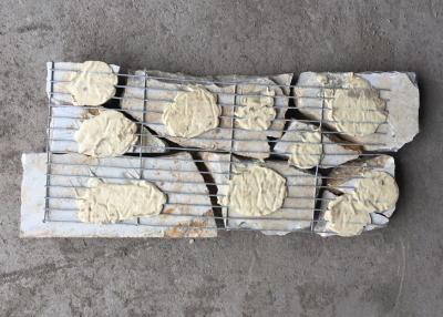China Gelbe Kalkstein Zclad-Stein-Platte unterstützte Stahldraht, China-Kalkstein Staplungsstein, Naturstein-Umhüllung, gelber Stein zu verkaufen