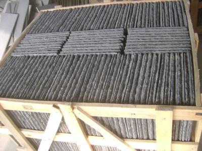 Chine Tuiles de toit grises chinoises d'ardoise, toiture d'ardoise fendue de visage, ardoise de toiture grise, tuiles grises lisses d'ardoise de toit à vendre