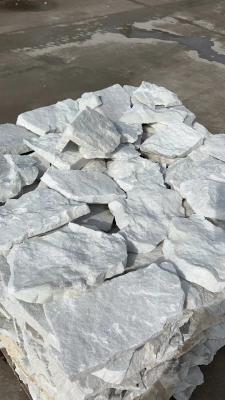 China White Marble Irregular Random Flagstone for Wall, Loose Stone Wall Cladding for sale