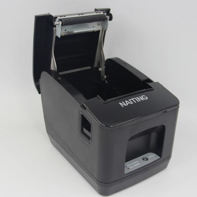 Cina From Shanghai Naiting 2021 New Cheap Black And White Brand Receipt 80MM USB+ Lan Thermal Printer in vendita