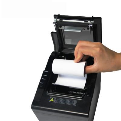 Cina Black And White 80mm Thermal Receipt 80 POS Printer With Triple Ports USB + Ethernet + Serial in vendita