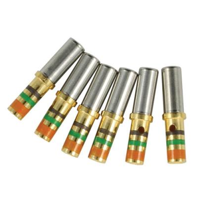 Cina Codice del RECIPIENTE di Pin di spec. di M39029/57-358 mil arancio/verde/materiale grigio della lega di rame in vendita