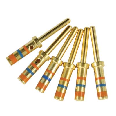 Cina Pin di connettori di spec. di mil & dimensione 20 dei contatti dell'incavo placcati oro in vendita