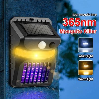 China Lâmpada solar LED de parede exterior de forma quadrada Lâmpada de jardim à prova d'água de policarbonato Lâmpada anti-mosquitos Indução do corpo humano à venda