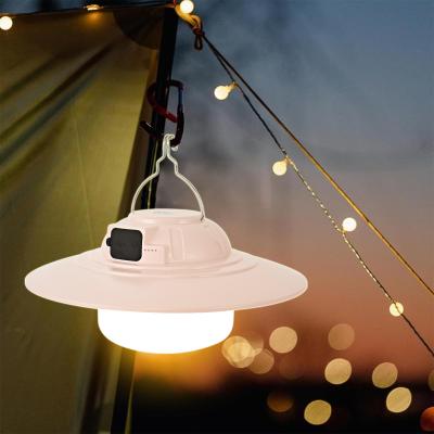 China Lâmpada de acampamento multifuncional LED Lanterna de acampamento ao ar livre com gancho Uso de emergência USB Carregamento com 4 modos à venda