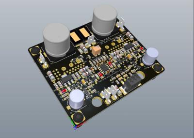 中国 FR4の黒プロトタイプPCBアセンブリ可聴周波力のAmpilier重い2.0 Ozの銅2つの層の 販売のため