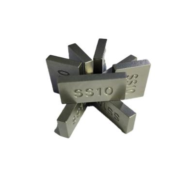 China High TRS 2700 Mpa Low Porosity A02/B00/C00 Fine Grain Size 0.6-0.8 μm Tungsten Carbide Brazed Tips for Stone Cutting and Carving for sale